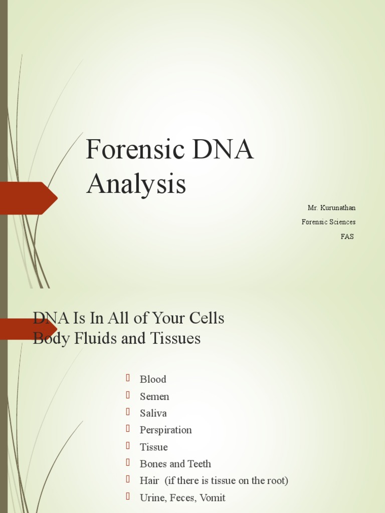 Forensic DNA Analysis Overview | PDF | Microsatellite | Dna Profiling