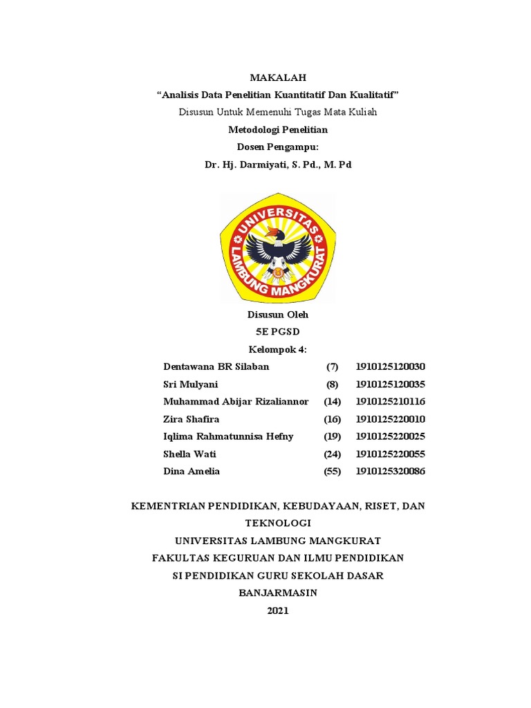 Kel 4 Metodologi Penelitian 5E PGSD Materi 10 | PDF