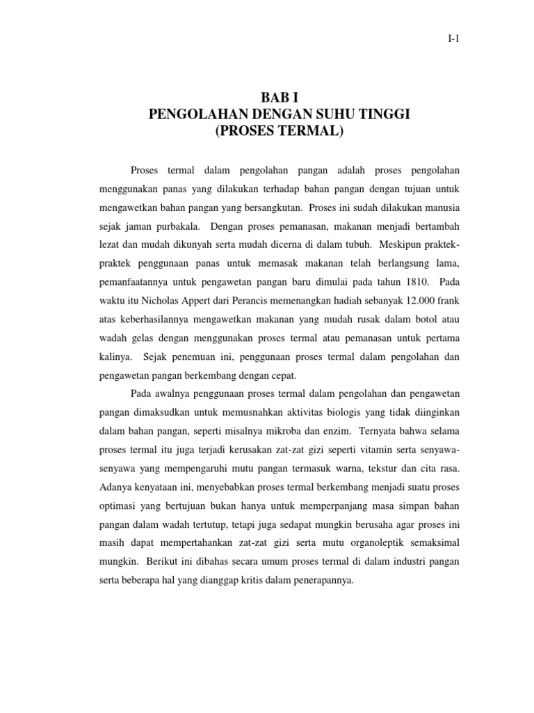 Proses Termal TBM | PDF | Kesehatan Holistik