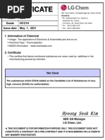 List of Restricted and Declarable Substances For Supplied Articles ...