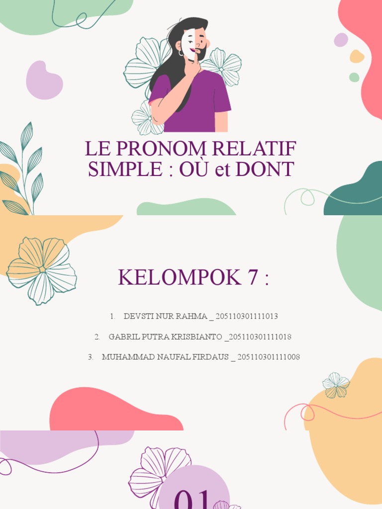 Pronom Relatif Simple (OU Et DONT) | PDF