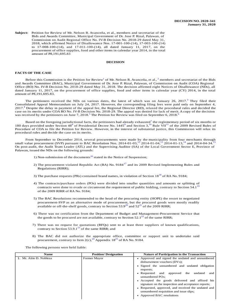 Jurisprudence on Contract Splitting in Procurement | PDF | Procurement ...