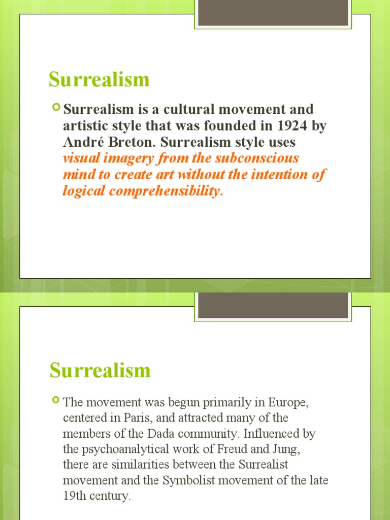 Surrealism | PDF | Surrealism | Salvador Dalí