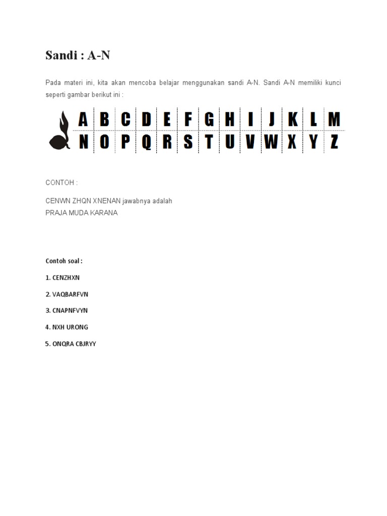 Panduan Sandi A-N dalam Pramuka | PDF