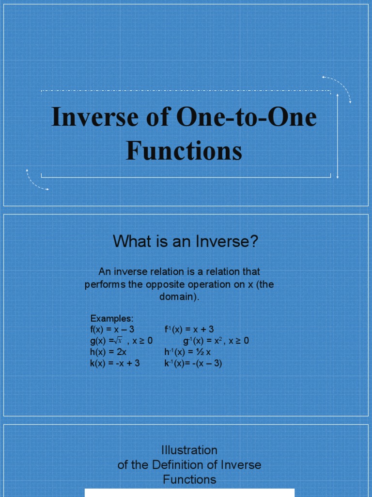 Inverse Functions Explained | PDF | Function (Mathematics) | Mathematics