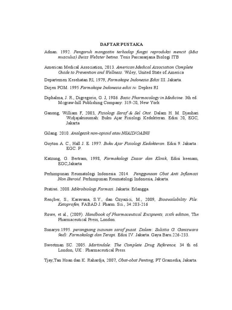 Dapus Analgesik | PDF