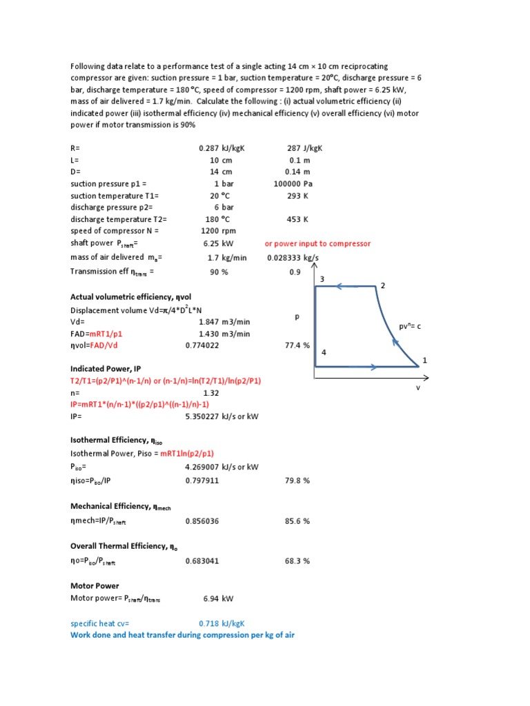 MMC 16101 - Compressor - 01 - Problem | PDF | Mechanical Engineering ...