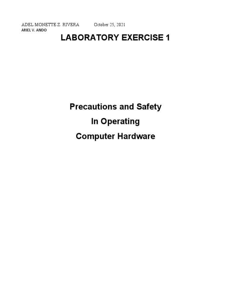 Sample Lab Report | PDF | Computing | Information Age