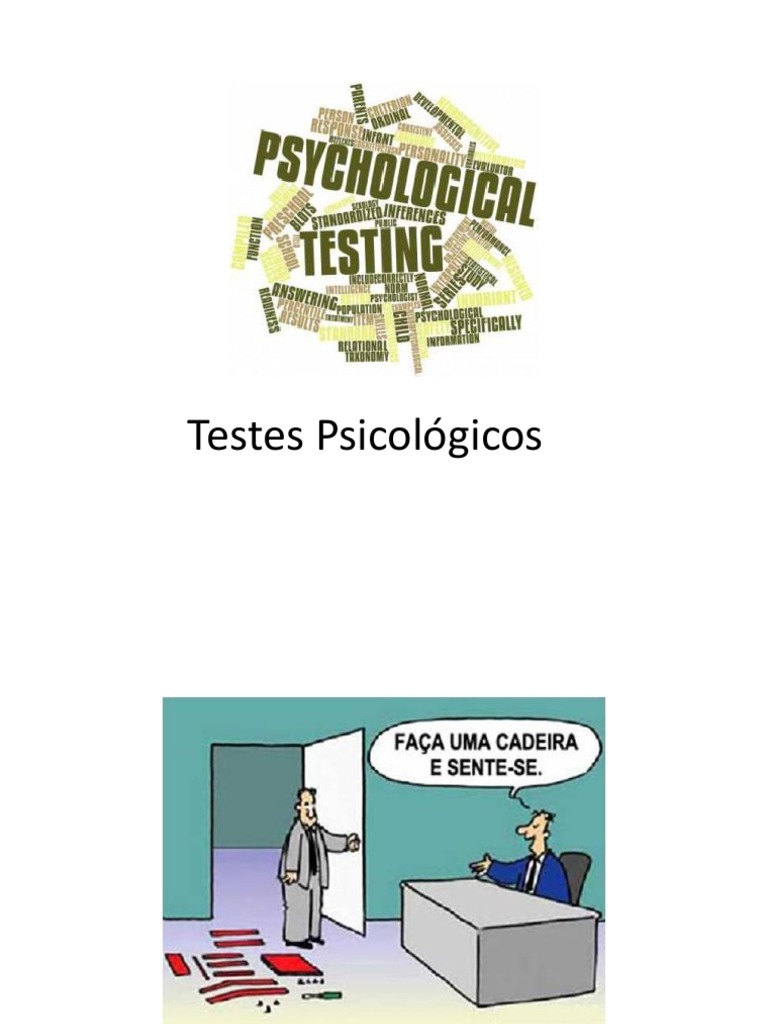 Aula 4 Tipos de Teste - Parte 2 | PDF | Psicologia | Testes psicológicos