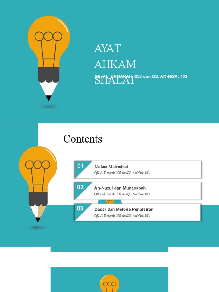 Makalah Tentang AYAT AHKAM SHALAT AL-BAQARAH AYAT 238 Dan AN-NISA AYAT 103 | PDF