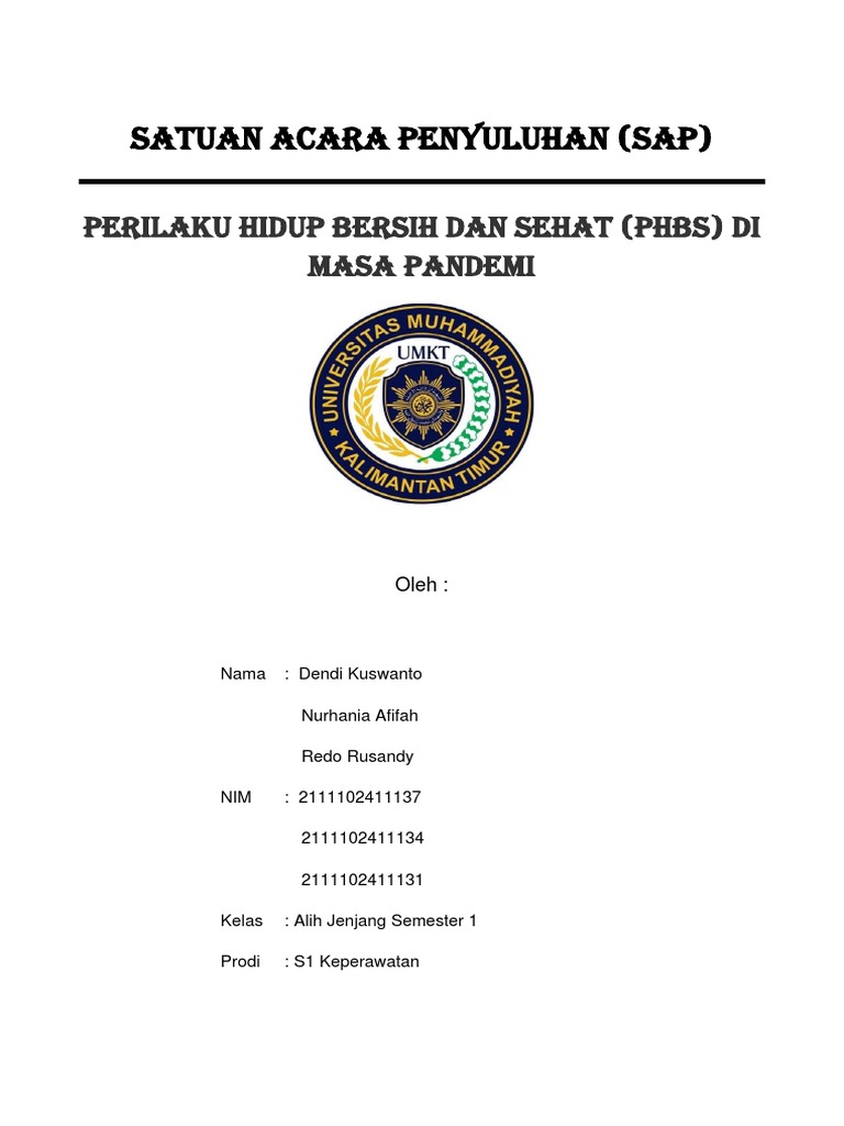 Sap PHBS | PDF | Karier & Perkembangan | Kesehatan Holistik
