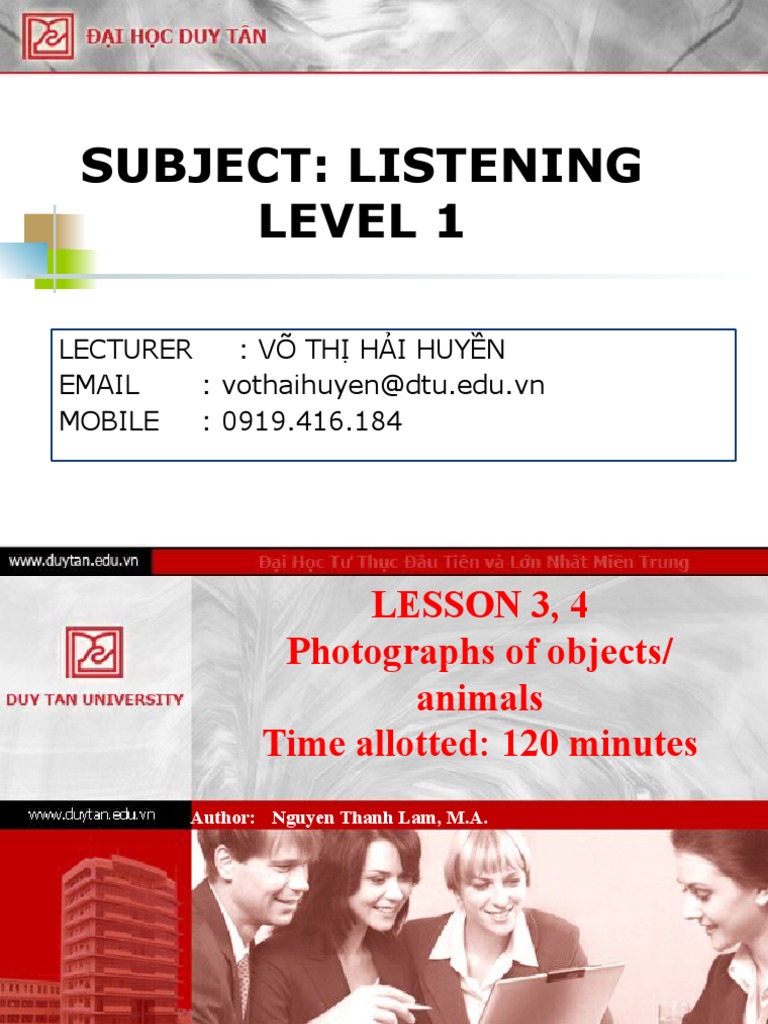 Listening Level 1 Exercises and Answers | PDF
