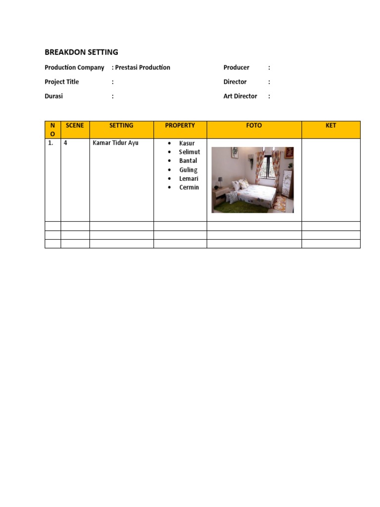 Breakdon Set Design | PDF