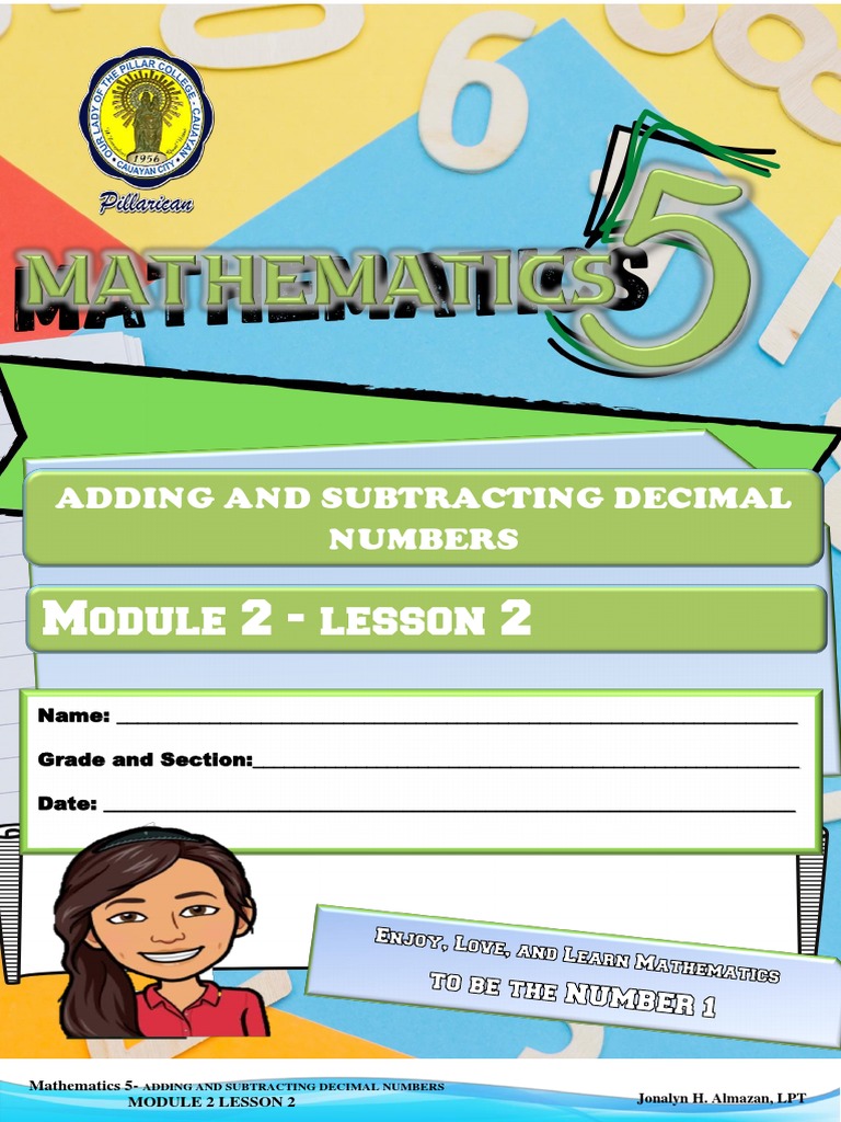 Module 2 - Lesson 2: Adding and Subtracting Decimal Numbers | PDF ...