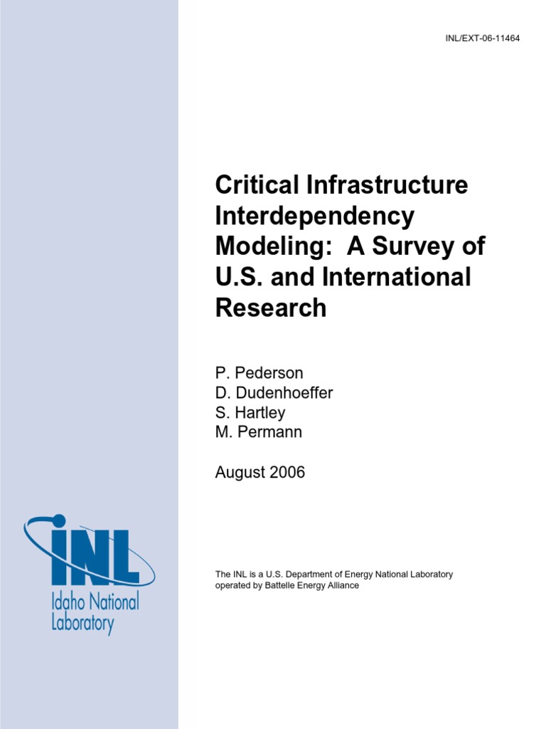Critical Infrastructure Interdependency Modeling: A Survey of U.S. and International Research ...