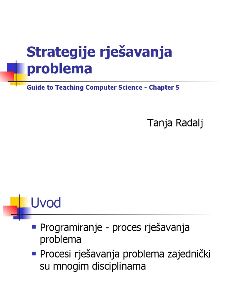 5.strategije Rjesavanja Problema | PDF