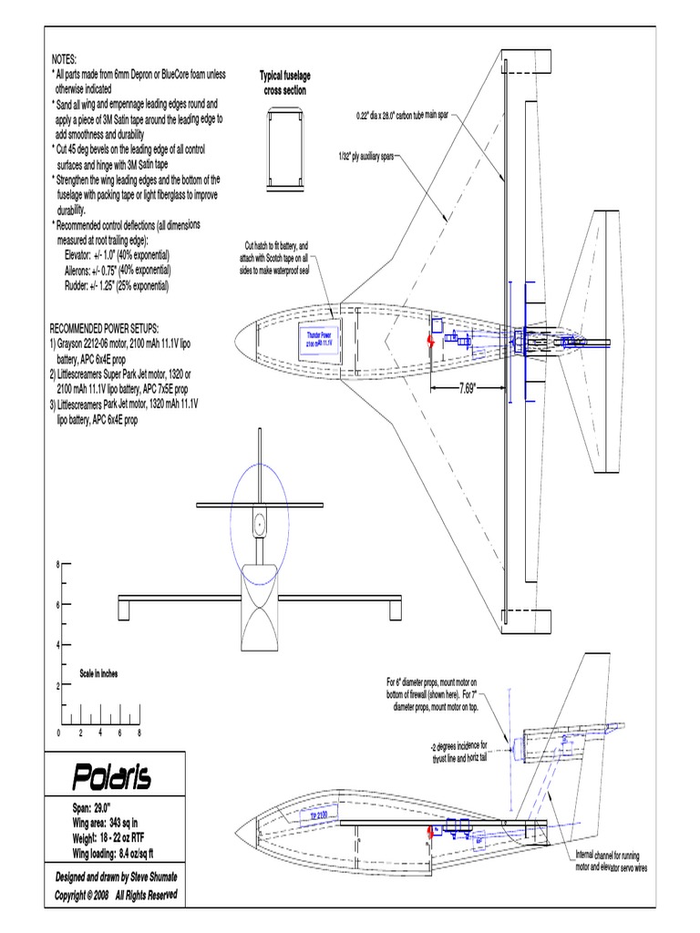 Polaris Assembly Drawing (Nontiled) | PDF | Empennage | Aircraft