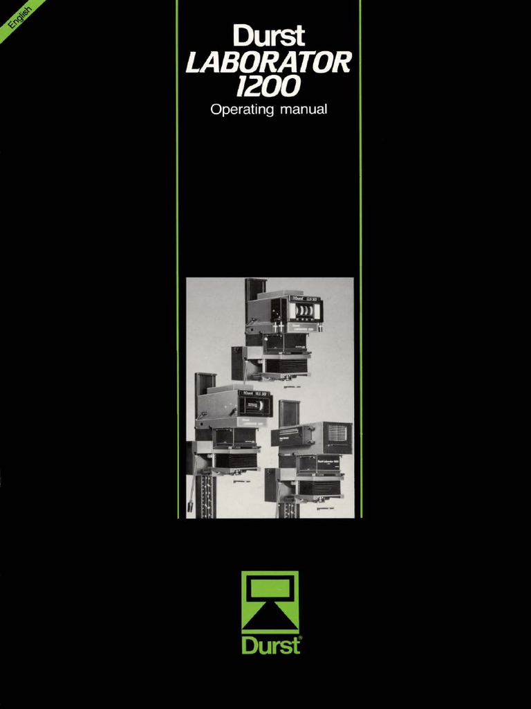 Durst l1200 Manual | PDF