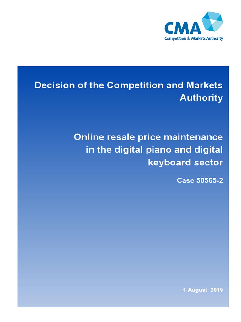 CMA Non-Confidential Decision - Casio | PDF | Business | Marketing