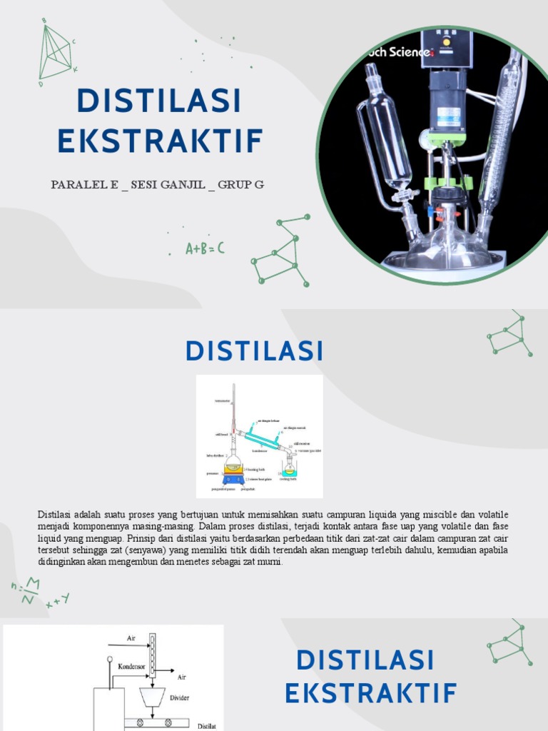 Distilasi Ekstraktif | PDF