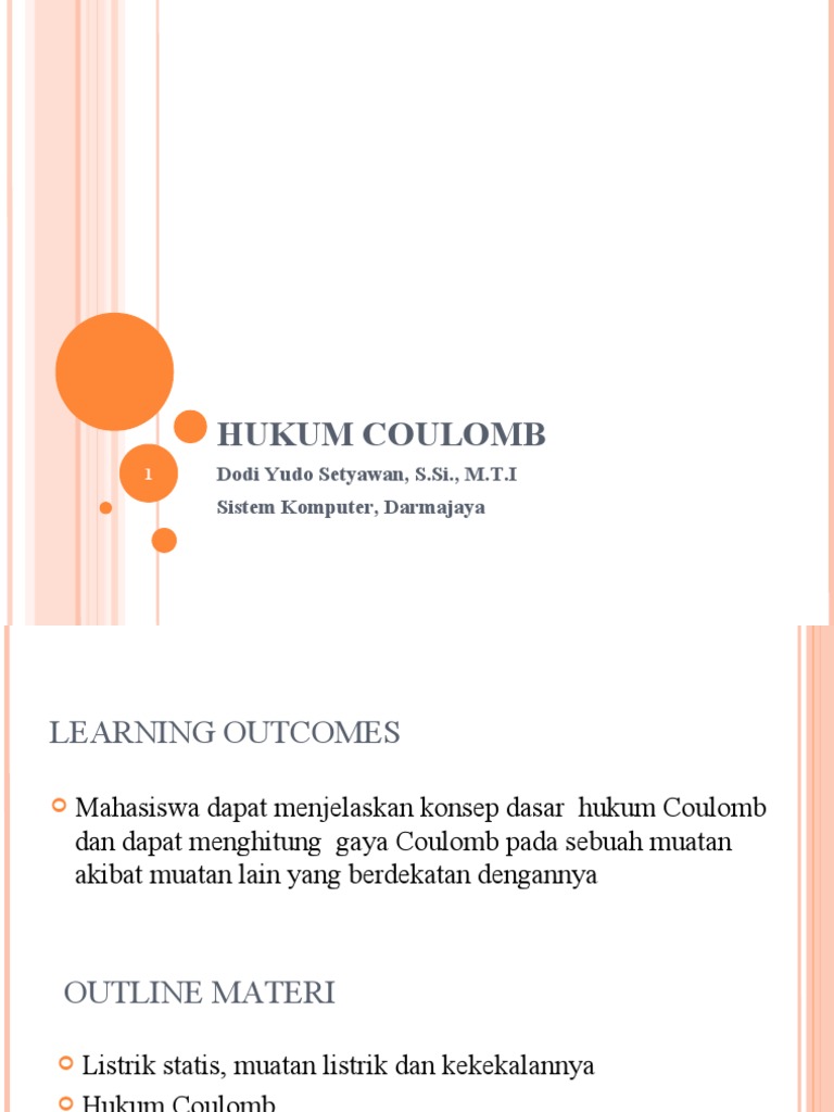 Hukum Coulomb | PDF | Sains & Matematika Hukum Coulomb | PDF | Sains & Matematika