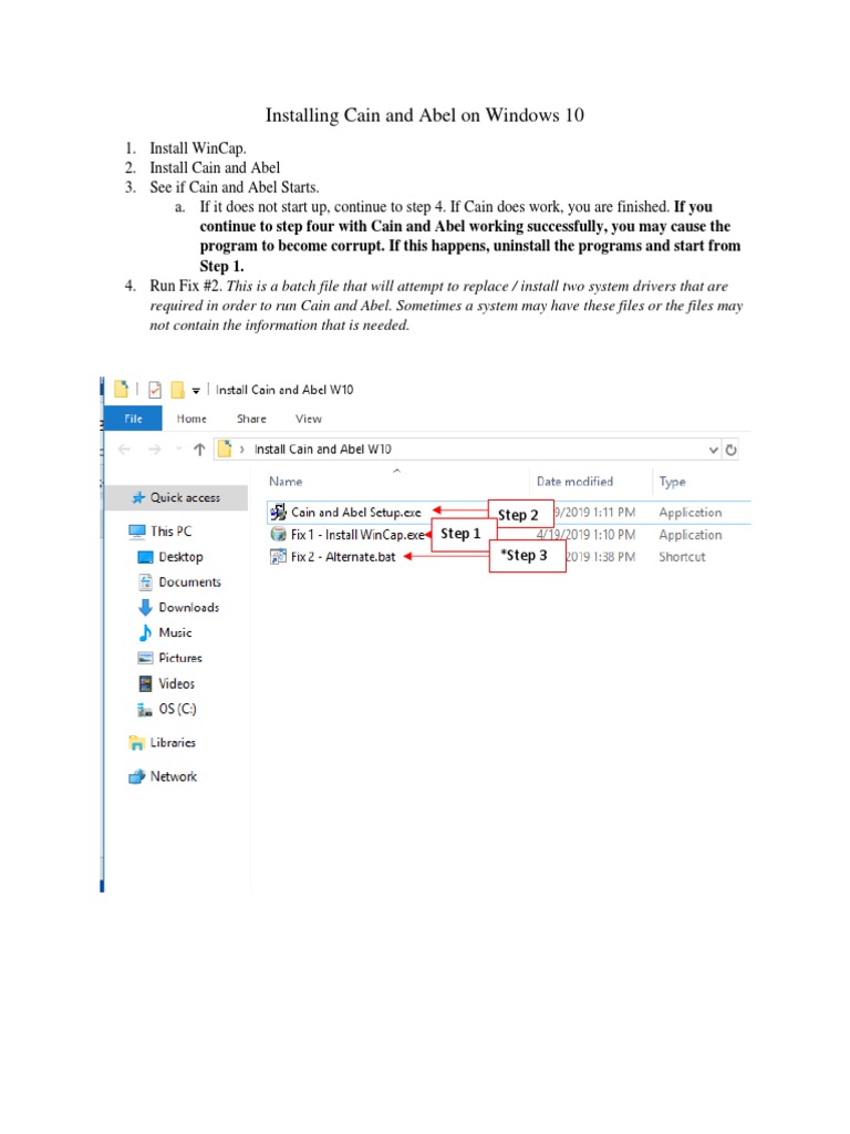 Install Cain and Abel on Windows 10 | PDF