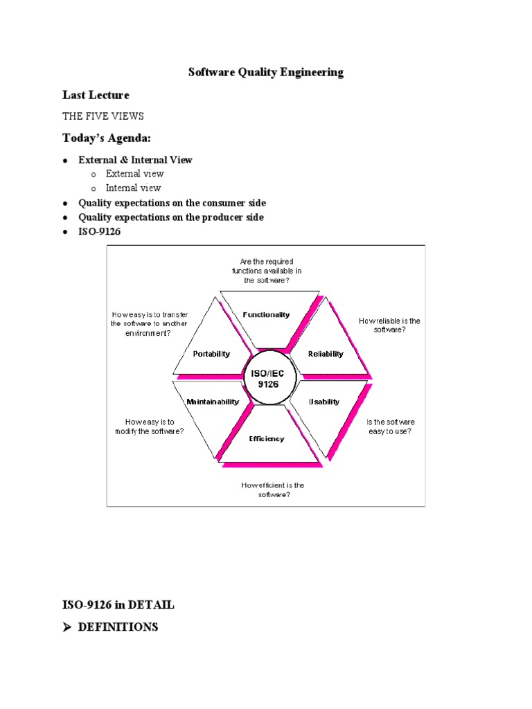 SQE Lec-3 | PDF | Reliability Engineering | Usability