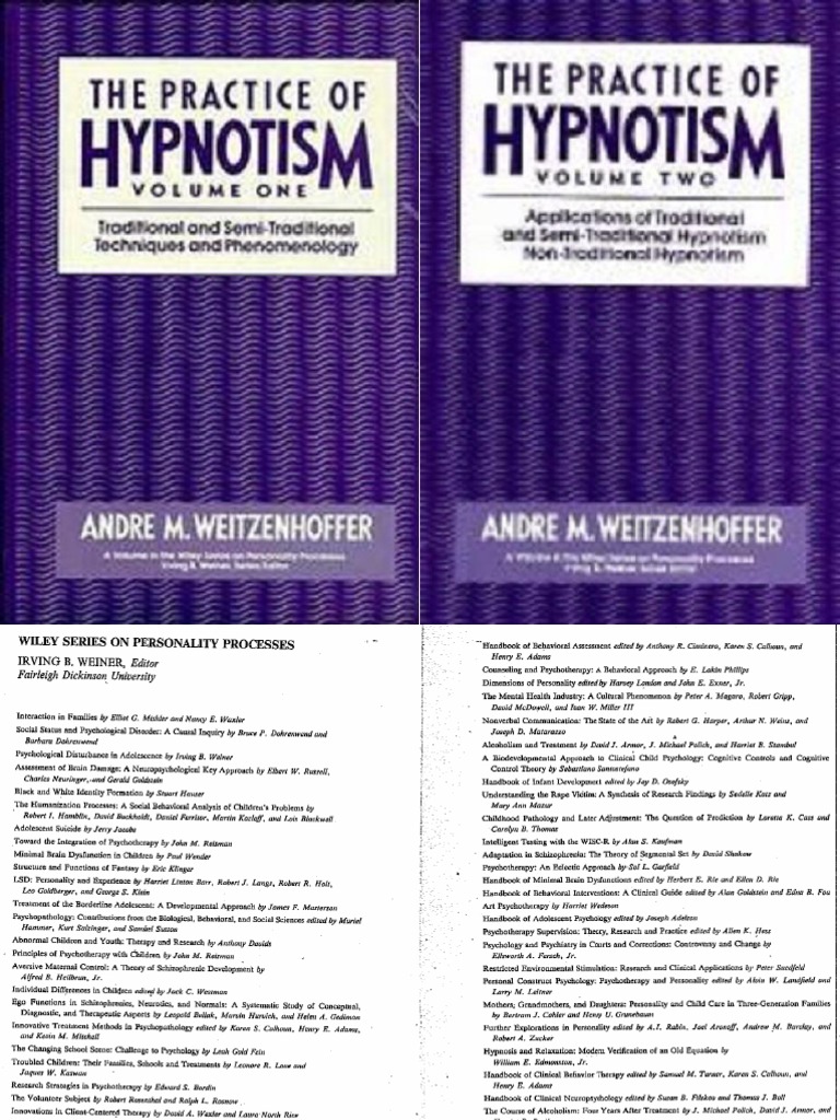 (Andre M. Weitzenhoffer) Two Volume Set, The Pract | PDF