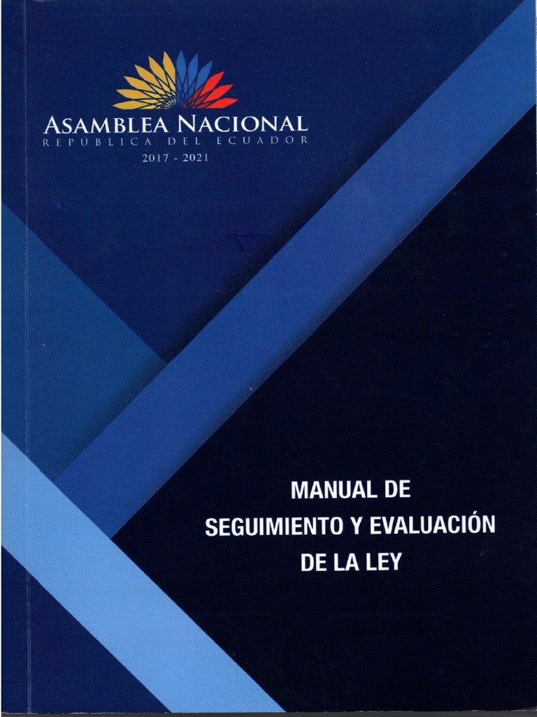 Manual de Seguimiento y Evaluación de La Ley | PDF