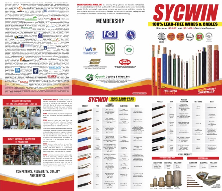 Sycwin Wire Brochure | PDF