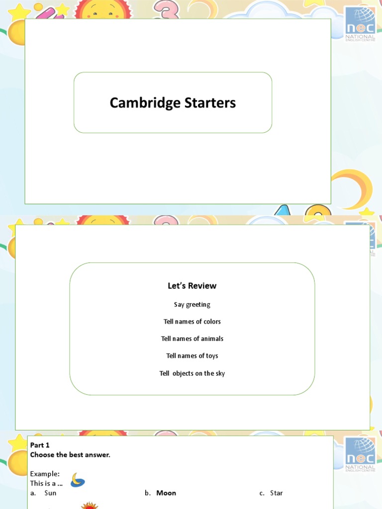 Cambridge Preparation Class - G1 N G2 | PDF