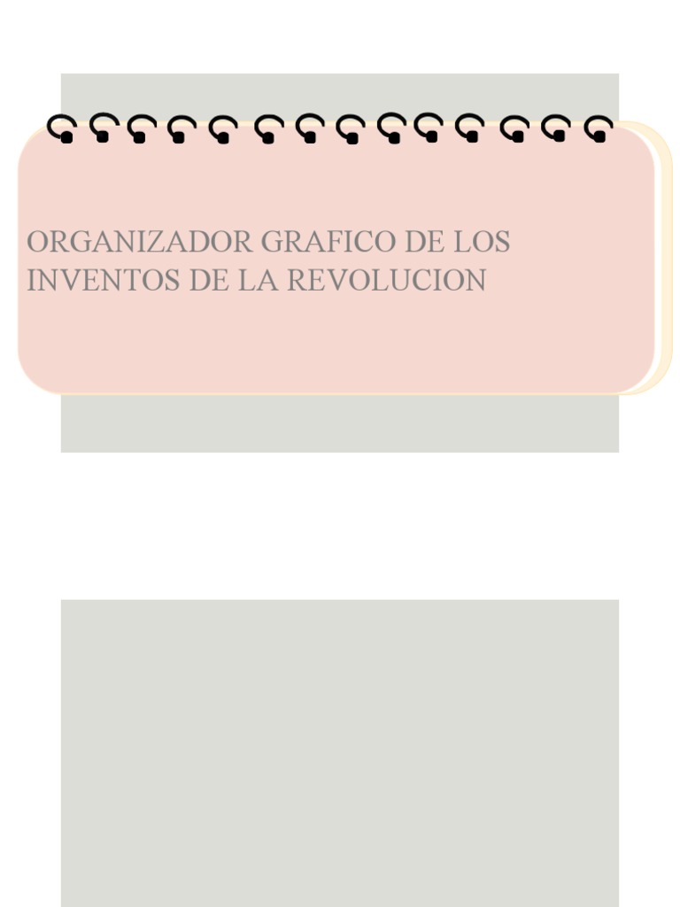 Organizador Grafico de Los Inventos de La Revolucion Industrial | PDF ...