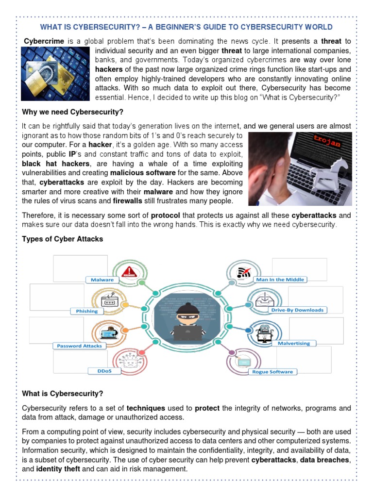 What Is Cybersecurity Text | PDF | Computer Security | Security