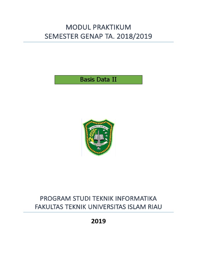 Modul Praktikum Basis Data Ii | PDF