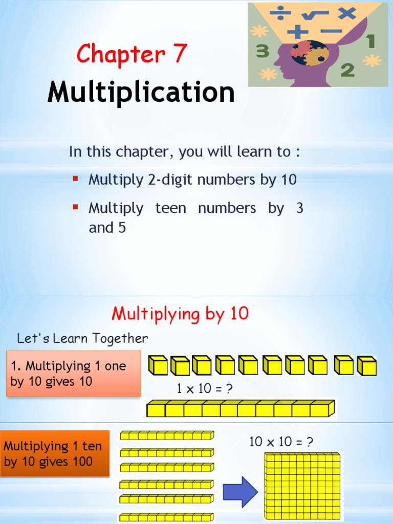 Multiplication: in This Chapter, You Will Learn To: Multiply 2-Digit ...