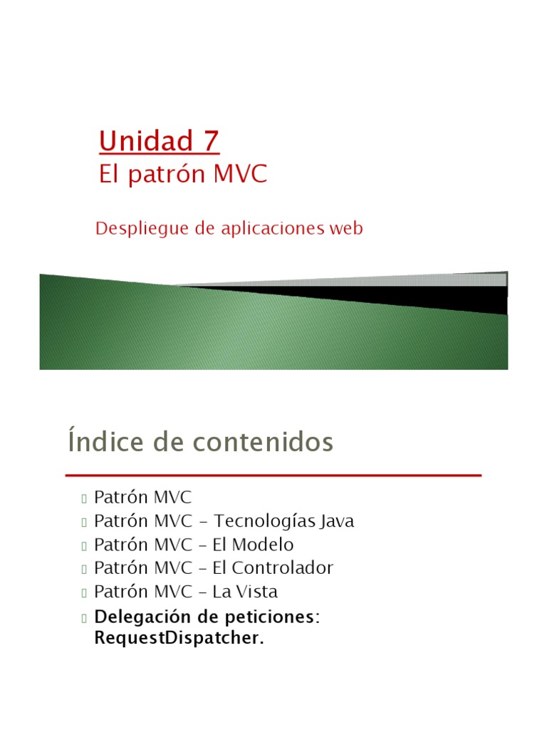 7.4 - MVC | PDF | Modelo – Vista – Controlador | Java (lenguaje de programación)