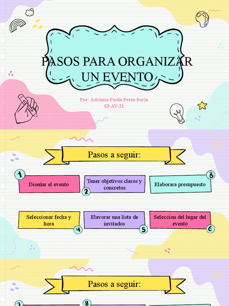 Pasos para La Organizacion de Un Evento | PDF