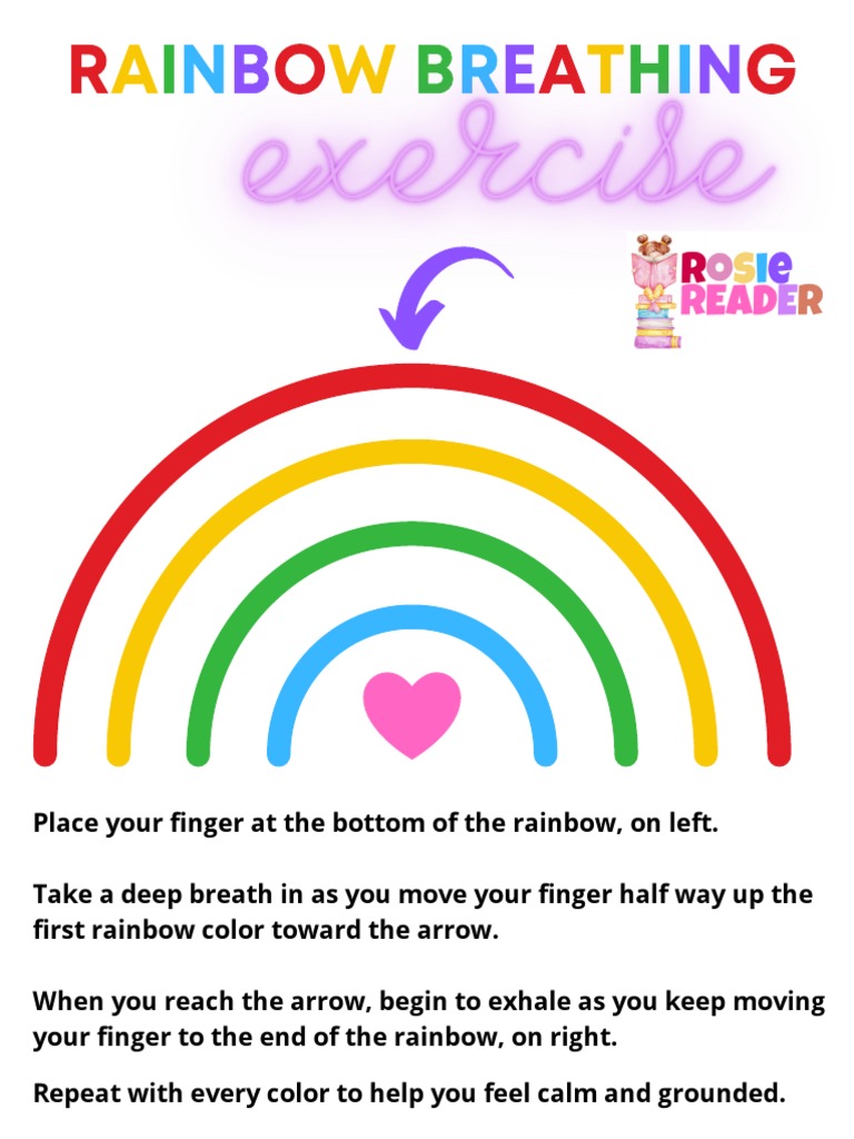 Rainbow Breathing Exercise Rosie Reader | PDF