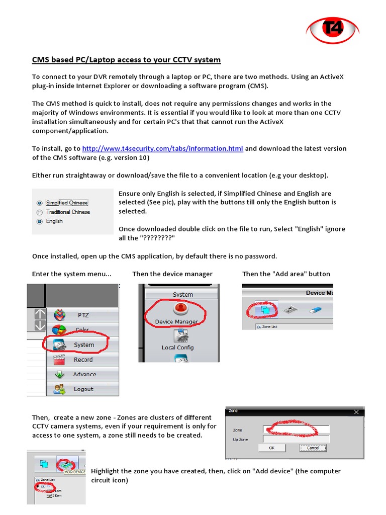 CMS Based PC/Laptop Access To Your CCTV System | PDF | Personal ...
