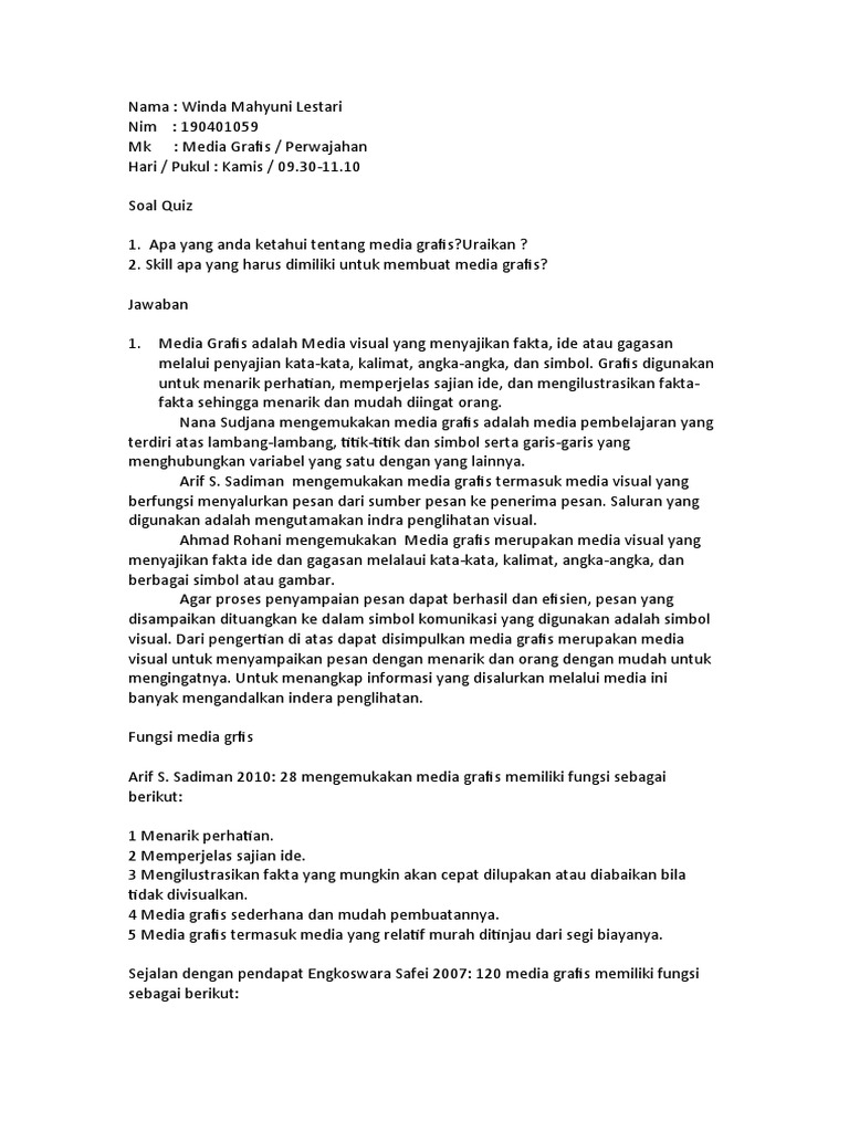 Quiz Media Grafis | PDF