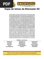 Sopa de Letras: Seguridad y Salud Laboral | PDF