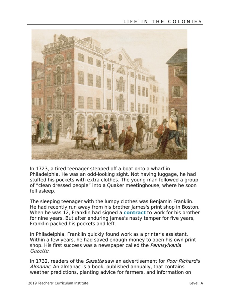 Lesson 4 Life in The Colonies | PDF | Atlantic Slave Trade