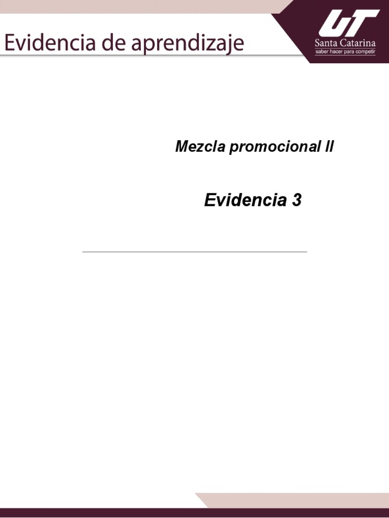 Evi3 MP2 XX | PDF | Marketing | Comercialización