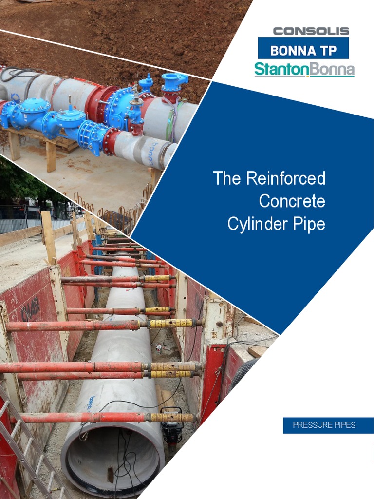 The Reinforced Concrete Cylinder Pipe: Pressure Pipes | PDF | Pipe ...
