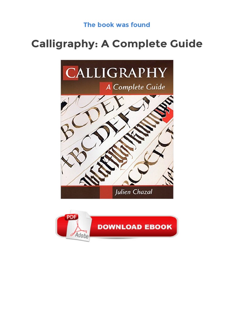 Calligraphy A Complete Guide PDF | PDF | Calligraphy | Decorative Arts