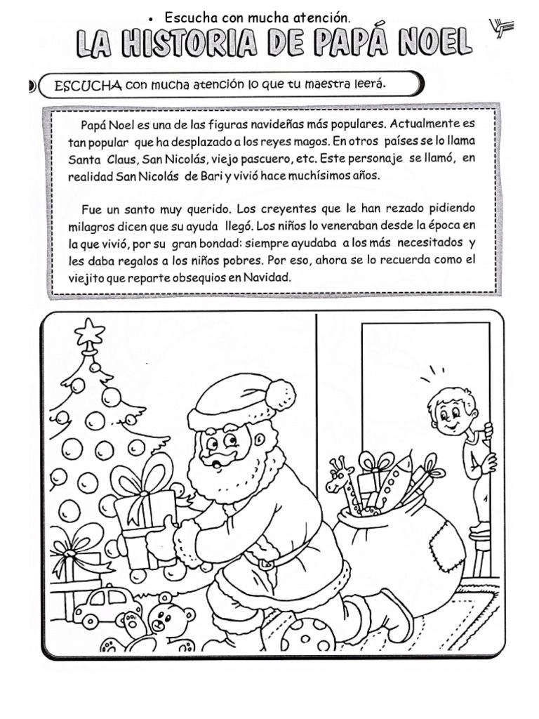 Historia de Papa Noel 14 Diciembre | PDF