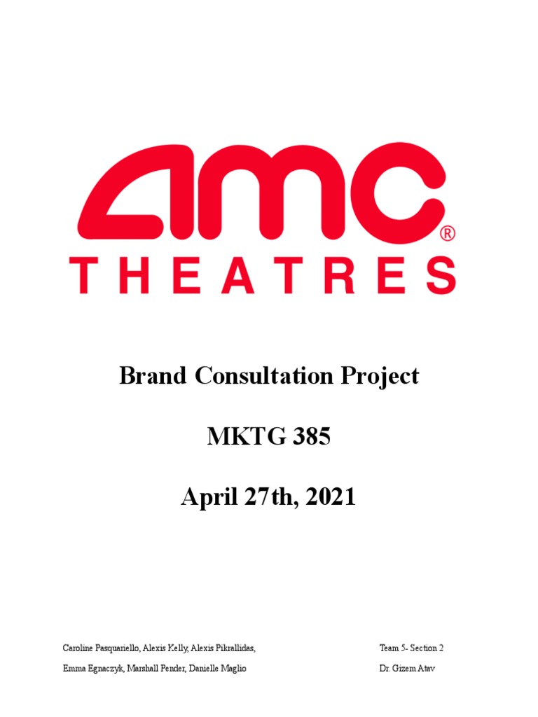 Amc Theaters Paper | Download Free PDF | Movie Theater