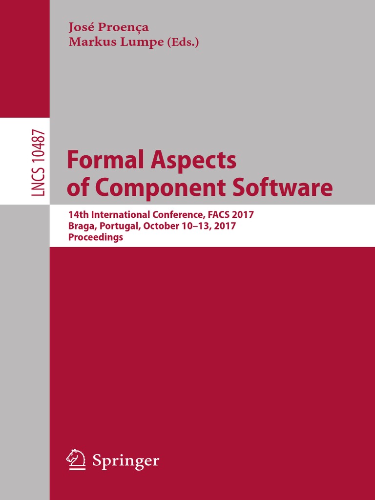 Formal Aspects of Component Software - FACS 2017 | PDF | Automata Theory | Parameter (Computer ...