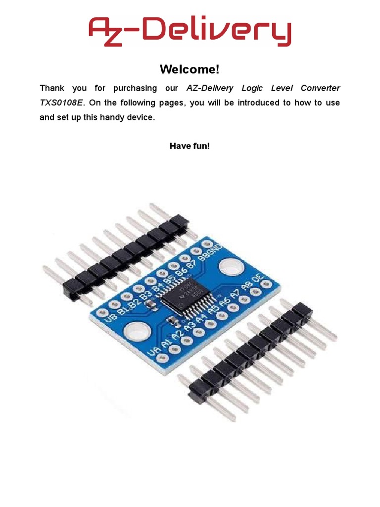 Logic Level Converter TXS0108E | PDF | Electronic Circuits | Logic Gate