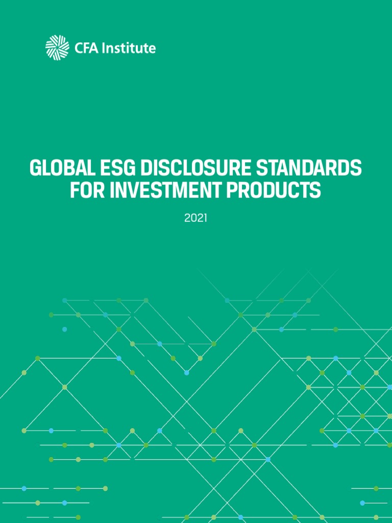 Global ESG Disclosure Standards For Investment Products | PDF ...